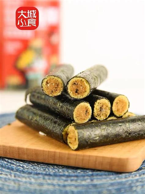 韩世嗨爆肉松海苔卷鳕鱼松虾松即食儿童零食紫菜零食夹心海苔批发 阿里巴巴