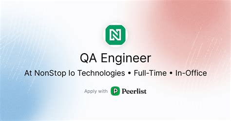 Qa Engineer At Nonstop Io Technologies