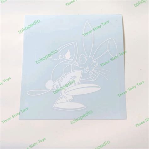 Jual Cutting Sticker Blink 182 Rabbit Bunny Vinyl Oracal Hitam