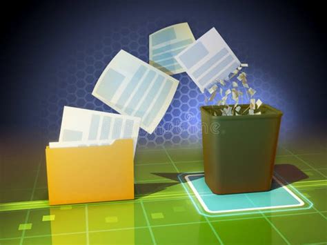 Deleting Digital Files Stock Illustration Illustration Of Open 269613127
