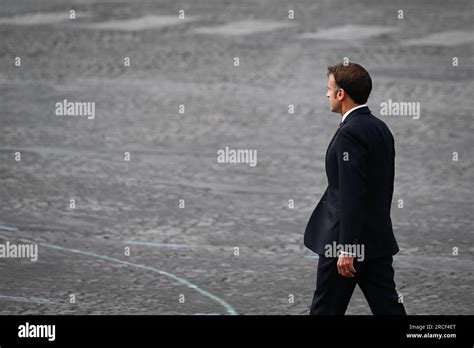 French President Emmanuel Macron During The Bastille Day Military