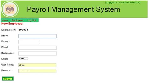 payroll management system database free download now
