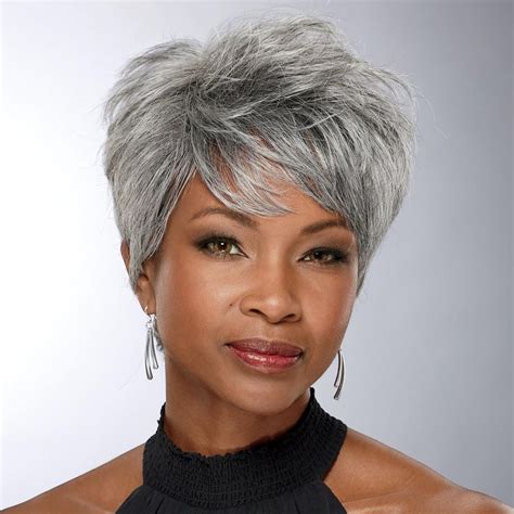 Especially Yours Taraji Human Hair Blend Wig Heat Stylable Blend In On Trend Pixie Short Cut