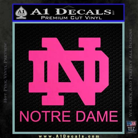 Notre Dame Decal Sticker St A1 Decals