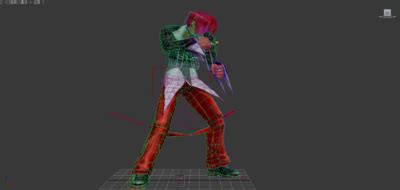 拳皇 八神庵模型 男人模型库 3ds Max max 模型下载 cg模型网