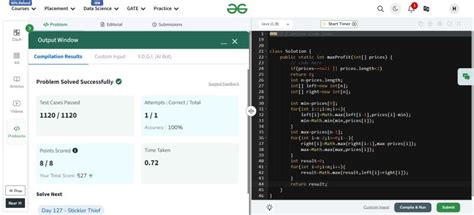 gfg160days problemsolving dynamicprogramming stockmarket coding java hari prasad