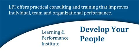 Lpi Learning And Performance Institute
