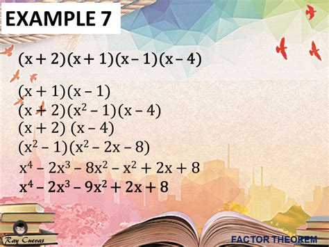 How To Use Factor Theorem In Finding The Factors Of Polynomials With