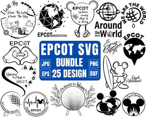Epcot Svg Bundle World Traveler Svg Snacking Around The World World