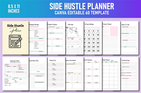 Side Hustle Planner Canva Kdp Graphic By Lavlu Creative Zone · Creative Fabrica