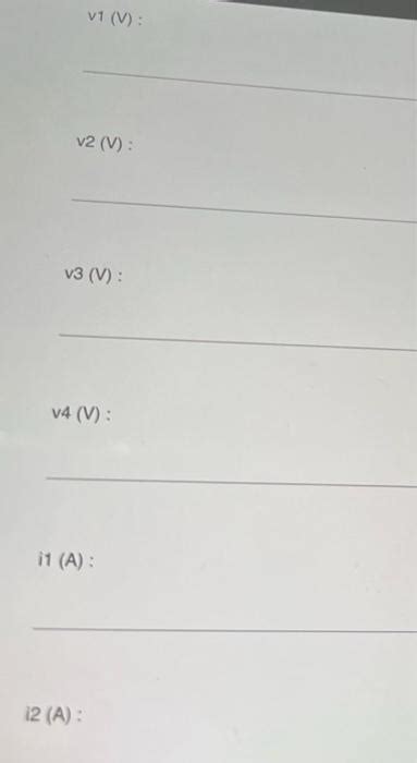 Solved Determine The Voltages V1v2v3 And V4 And The