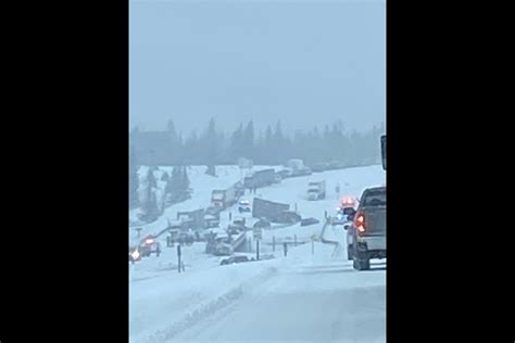 Multi Vehicle Collision Closes Trans Canada Westbound At Highway 40