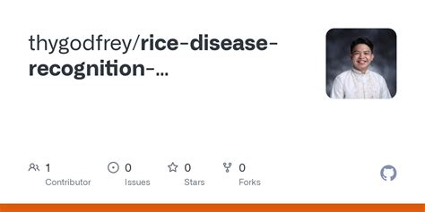 Github Thygodfreyrice Disease Recognition Machinelearning