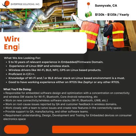 Enterprise Solutions Inc On Linkedin Wirelessengineer Wifi Ble