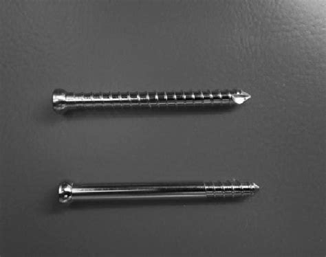 Samples Of Proximal Tibia Locking Screws Abovelow Threaded Below