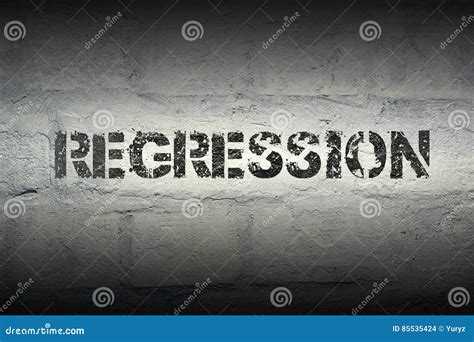 Regression WORD GR Stock Photo Image Of Recession Situation 85535424
