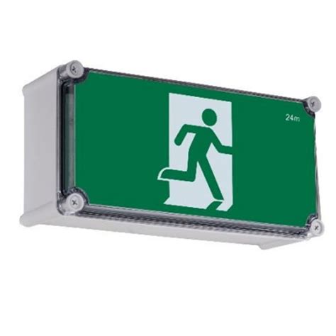 Emergency Exit Sign WP Wall Mount SS M IP IP MM Electrical