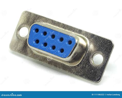 VGA Connector Isolate on White Stock Photo - Image of connection ...