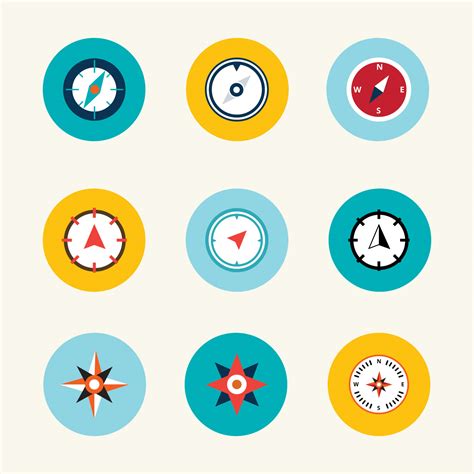 Compass Vector Collection 224160 Vector Art At Vecteezy