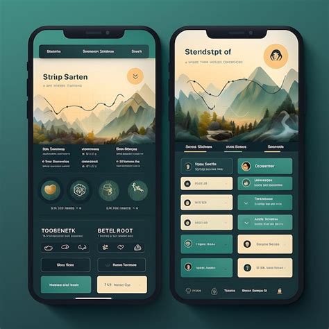 Premium Ai Image Mobile App Layout Design Of Startup Investment Platform Modern And Sleek