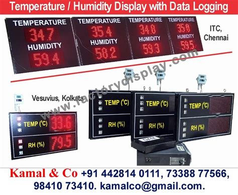 Led Temperature And Humidity Display Board Temperature Monitoring Display Manufacturer From