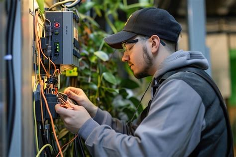 Premium Photo Technician Troubleshooting And Maintaining The Electrical Equipment Used For