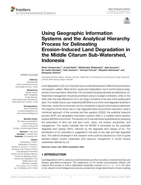 Pdf Using Geographic Information Systems And The Analytical Hierarchy