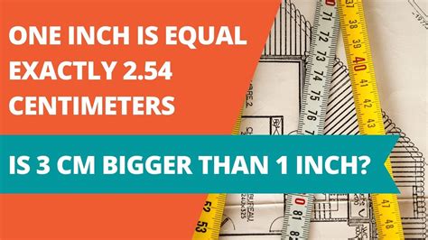 3 Cm Vs 1 Inch Size Comparison Conversion And Practical Examples 💡 Youtube
