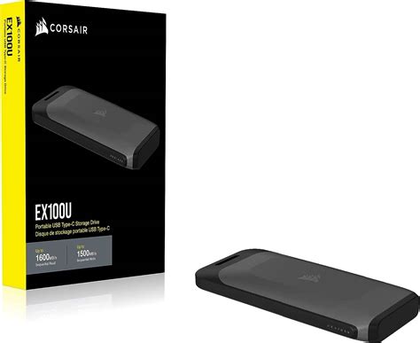 Corsair EX U TB Portable USB Type C Storage Drive MB Sec Sequential Read MB Sec