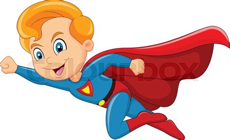 Superhelt Kappe Barn Stock Vektor Colourbox