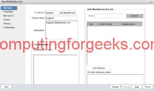 Managing Distribution Lists On Zimbra Mail Server ComputingForGeeks