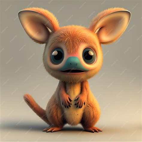 Premium Ai Image Pixar Style 3d Cute Mini Squirrel Photo