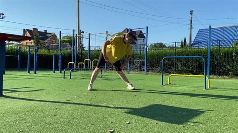 A Morning Warm Up Routine At The Outdoor Gym Stock Video Video Of Active Fitness 324420725