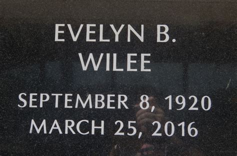 Evelyn Wilee 1920 2016 Homenaje De Find A Grave