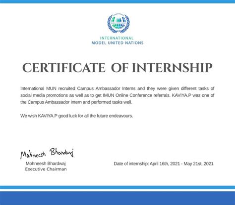 kaviya selvan on linkedin internship