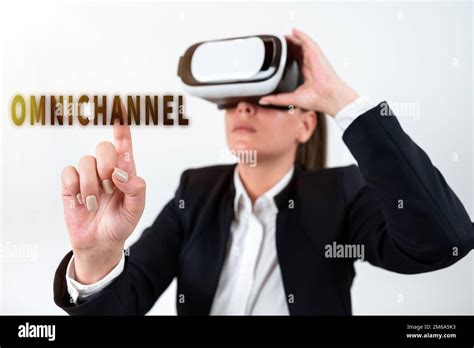 Writing Displaying Text Omnichannel Business Concept Type Of Retail