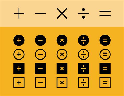 Filemaker Math Operators Icons Claris Marketplace