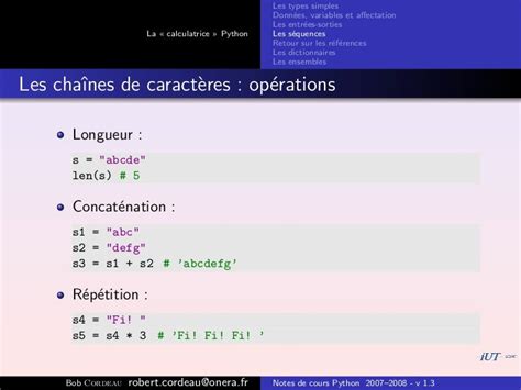cours python