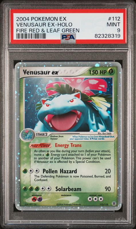 Venusaur Ex 2004 EX FireRed LeafGreen 112 112 Holo PSA 9 Price