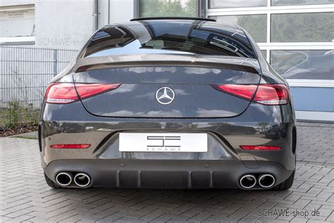 Nachrüstung Mercedes Benz CLS AMG Diffusor mit Auspuffblenden für CLS C SCHAWE Car