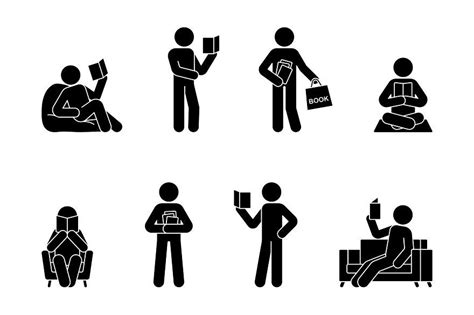Stick Figure Man Reading Book Icon Books To Read Stick Figures Book