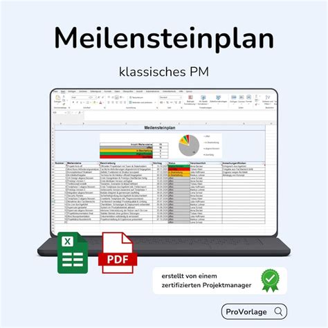 Milestone Plan Excel Template Ready Made Pdf Guide Milestone Plan