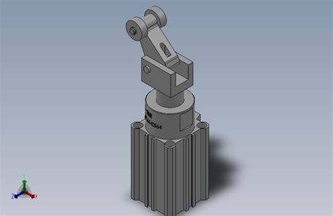 RSQ 4050 止动气缸 杠杆式滚轮型 内置可调缓冲器 RSQB40 30DB SOLIDWORKS 2018 模型图纸下载 懒石网