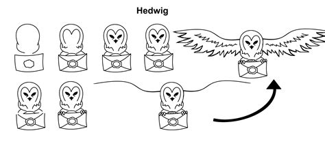 Hedwig Harry Potter Drawing