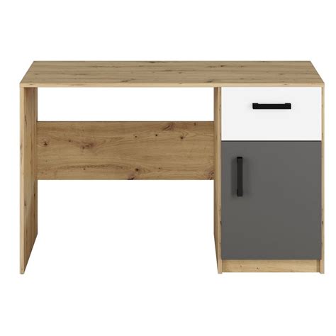 Lomadox Schreibtisch Fyli 131 Artisan Eiche Nb Mit Weißanthrazit 120