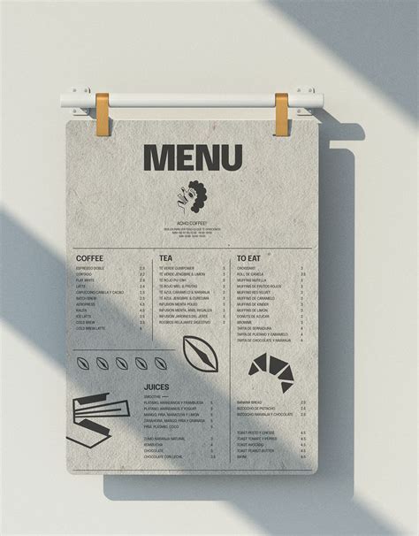 Coffee Menu Acho In 2024 Coffee Menu Design Cafe Menu Design Coffee