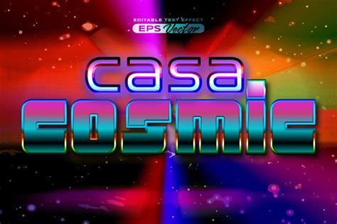 Retro Futuristic 80s Editable Text Effect Style 2567375