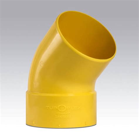 Codo 45º C X E Línea Sanitaria Tuboplex
