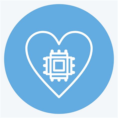 Icon Affective Computing Suitable For Data Analytics Symbol Blue Eyes Style Simple Design