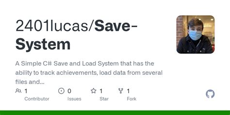 Github Lucas Save System A Simple C Save And Load System That Has The Ability To Track